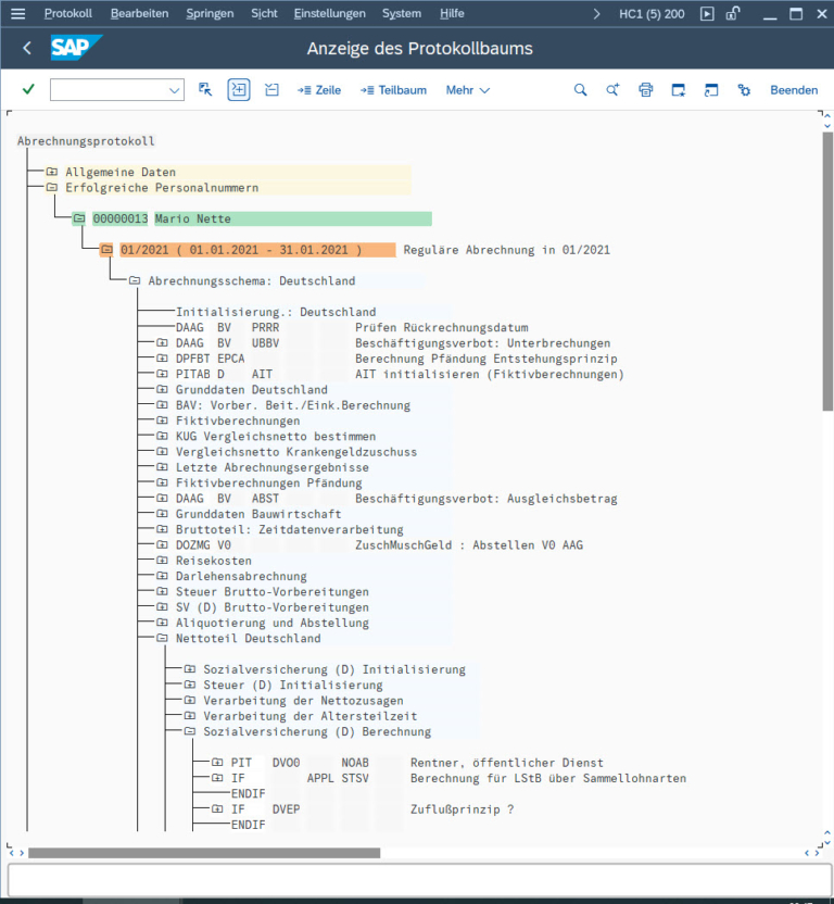 SAP GUI 7.7 mit dem neuen Theme "Quartz" und einem Dark Mode