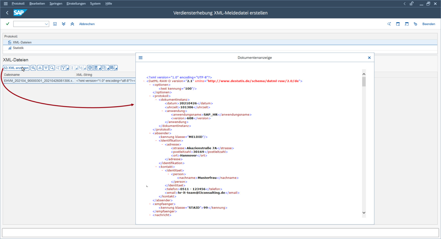 Die neue monatliche Verdiensterhebung 2021 im SAP HCM