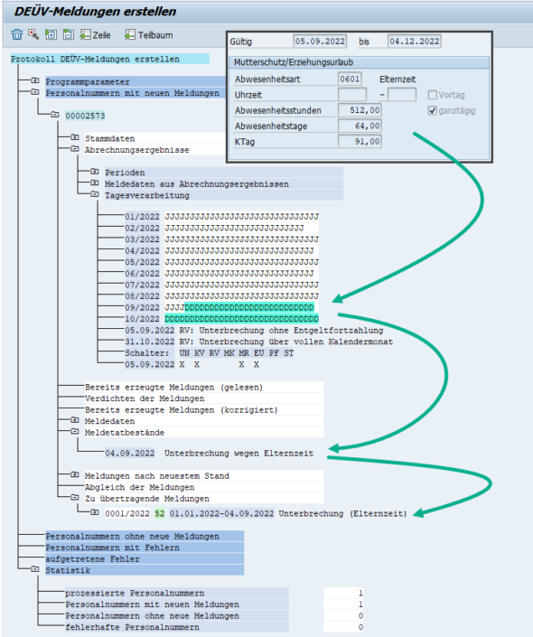 DEÜV: Elternzeitmeldung ab 01.01.2024 (in SAP HCM) - Teil 1/2