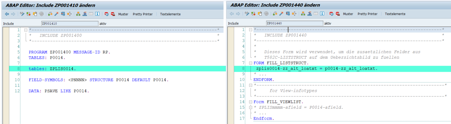 Das Infotyp-Listbild im SAP HCM anpassen & erweitern (Teil 2/2)