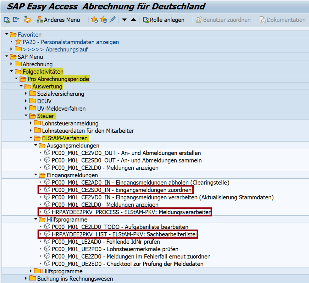PKV-Daten via ELStAM in SAP HCM (2/2)
